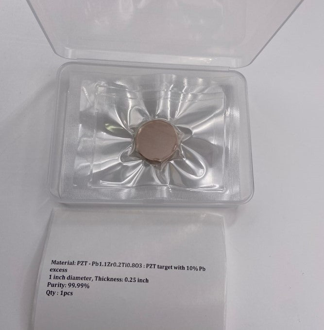 PZT PLD Targets for Quality Pb[ZrxTi1-x]O3 Thin FIlms – Target Materials